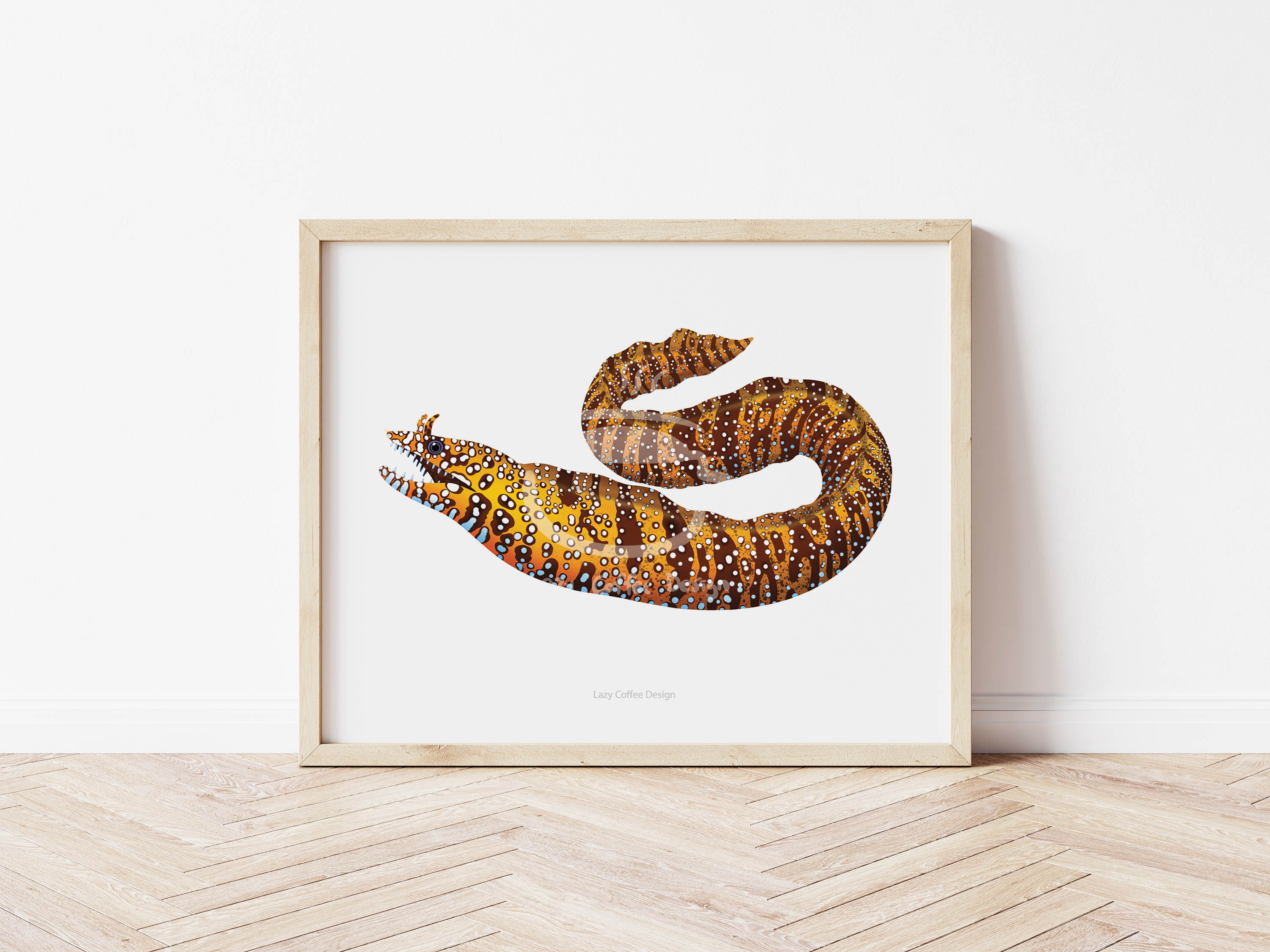 Japanese Dragon Eel Fine Art Print for Saltwater Fish Lover ...