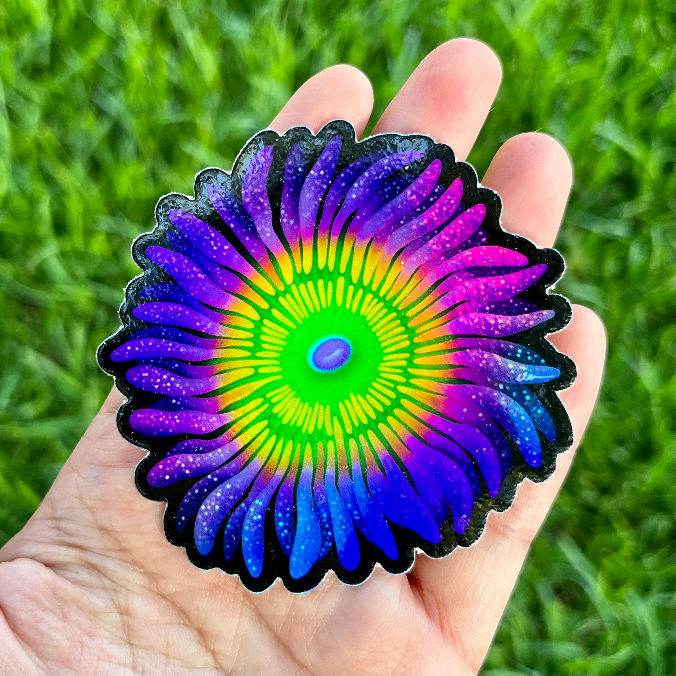 Sunny D Zoa Sticker / Holographic – lazycoffeedesign