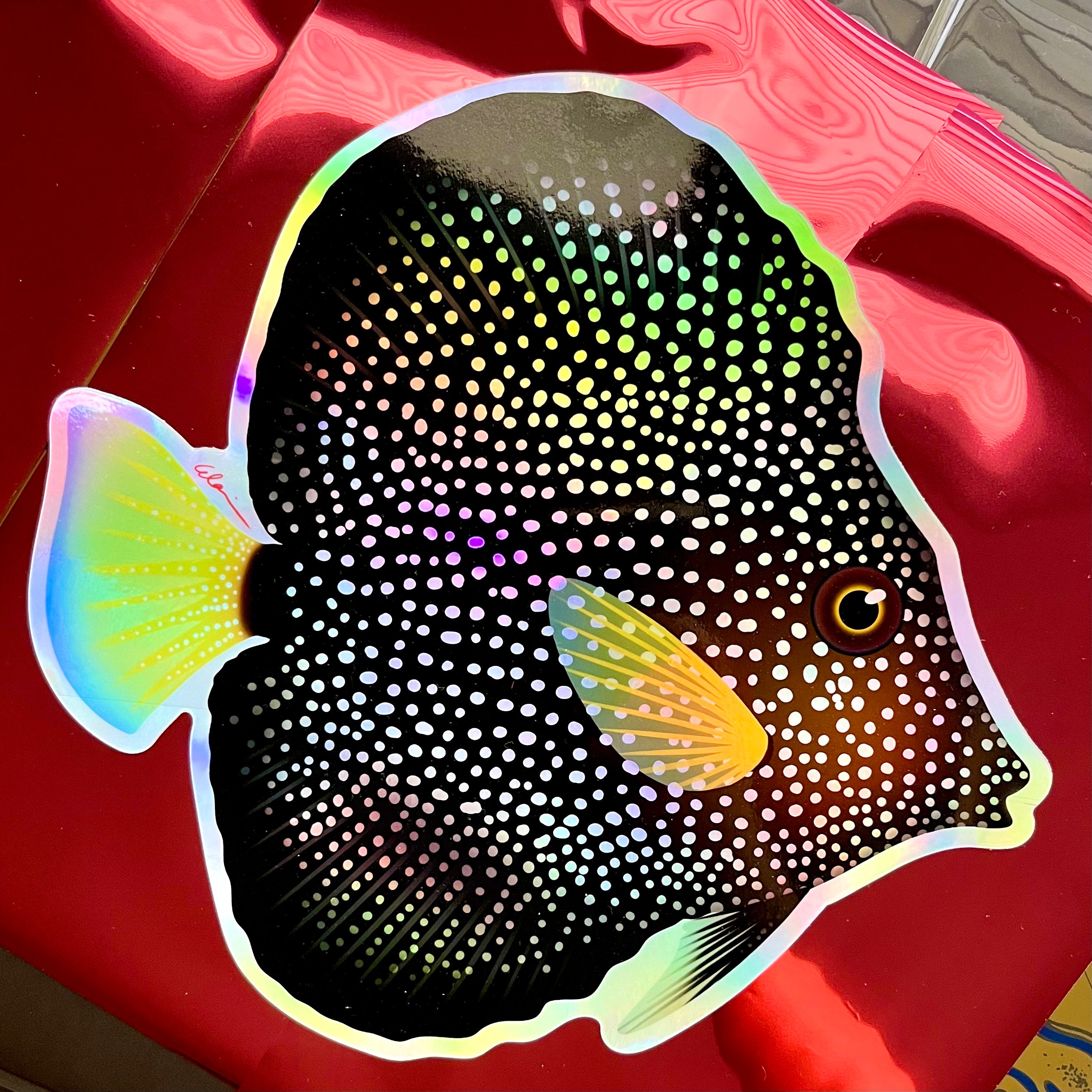 Gem Tang Sticker/ 10” Holographic – lazycoffeedesign