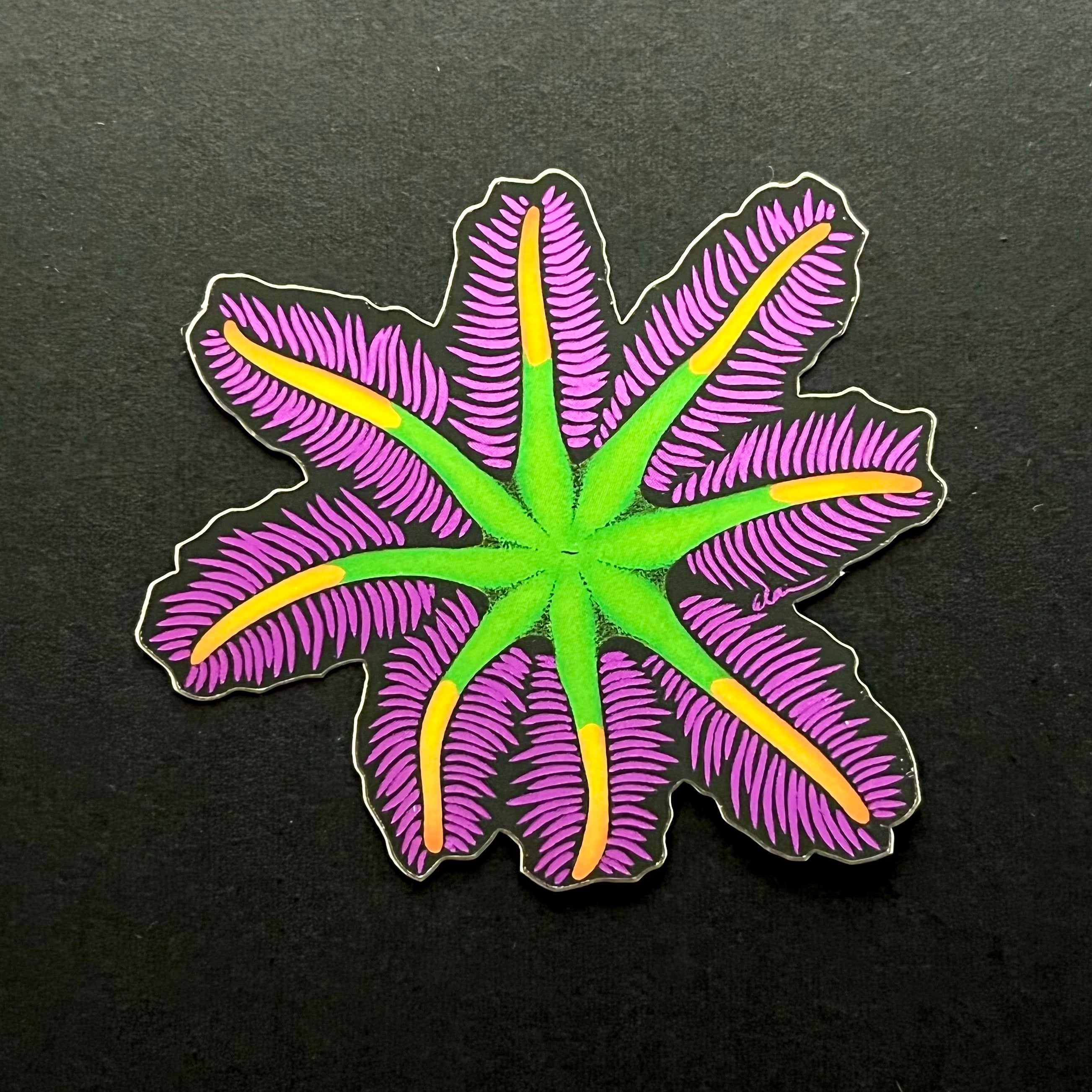 Firework Clove Polyp Sticker / Metallic – lazycoffeedesign